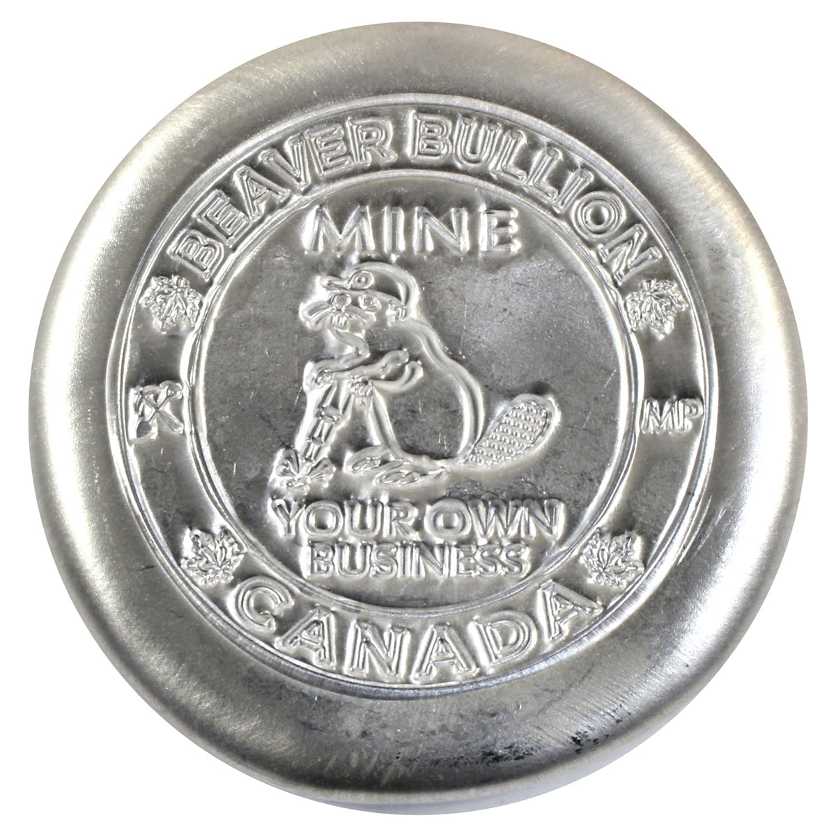 Beaver Bullion Mine Your Own Business 5oz. 999 Fine Silver Round (No T ...