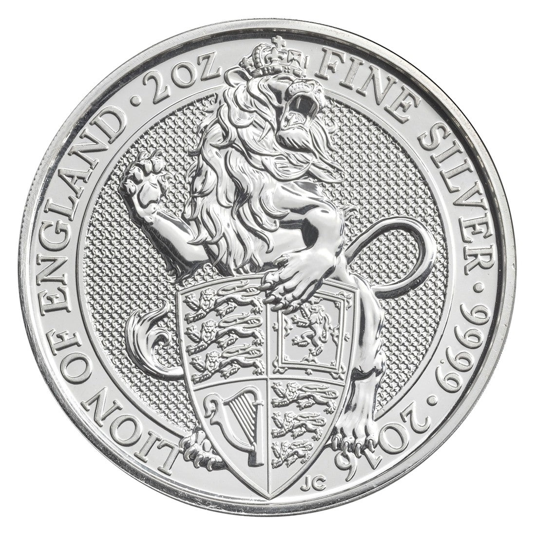 2016 Great Britain 5 Pound Queen's Beast: Lion of England 2oz (No Tax ...