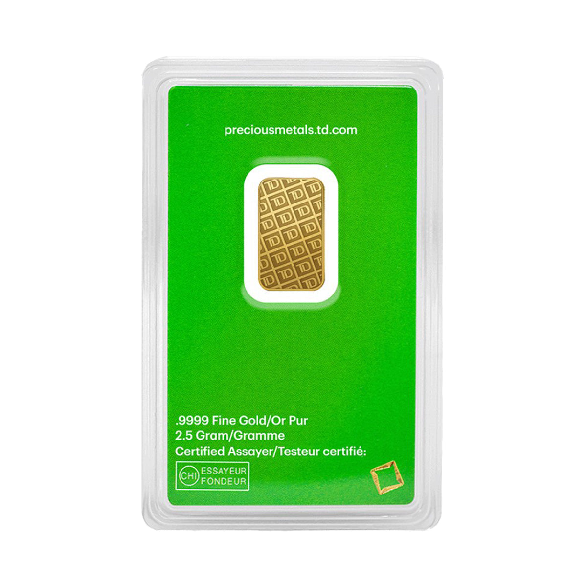TD Bank Eid Mubarak 2.5g Gold Bar in Package (No Tax) Holder Issues ...