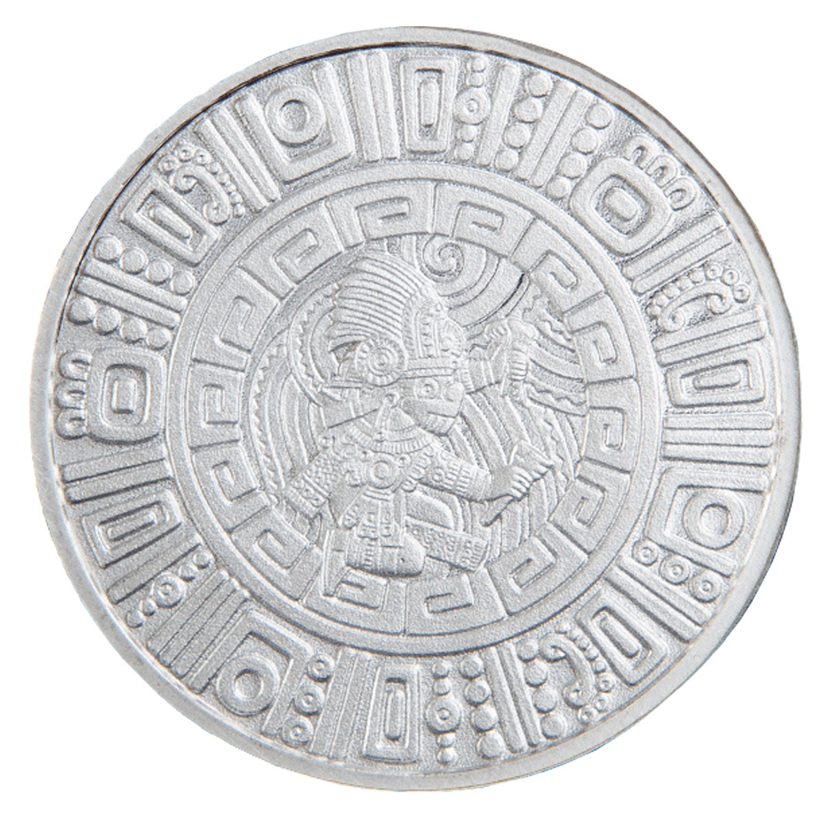 CSM Aztec Water Deity 1oz .999 Silver Round (No Tax) Light Toning ...