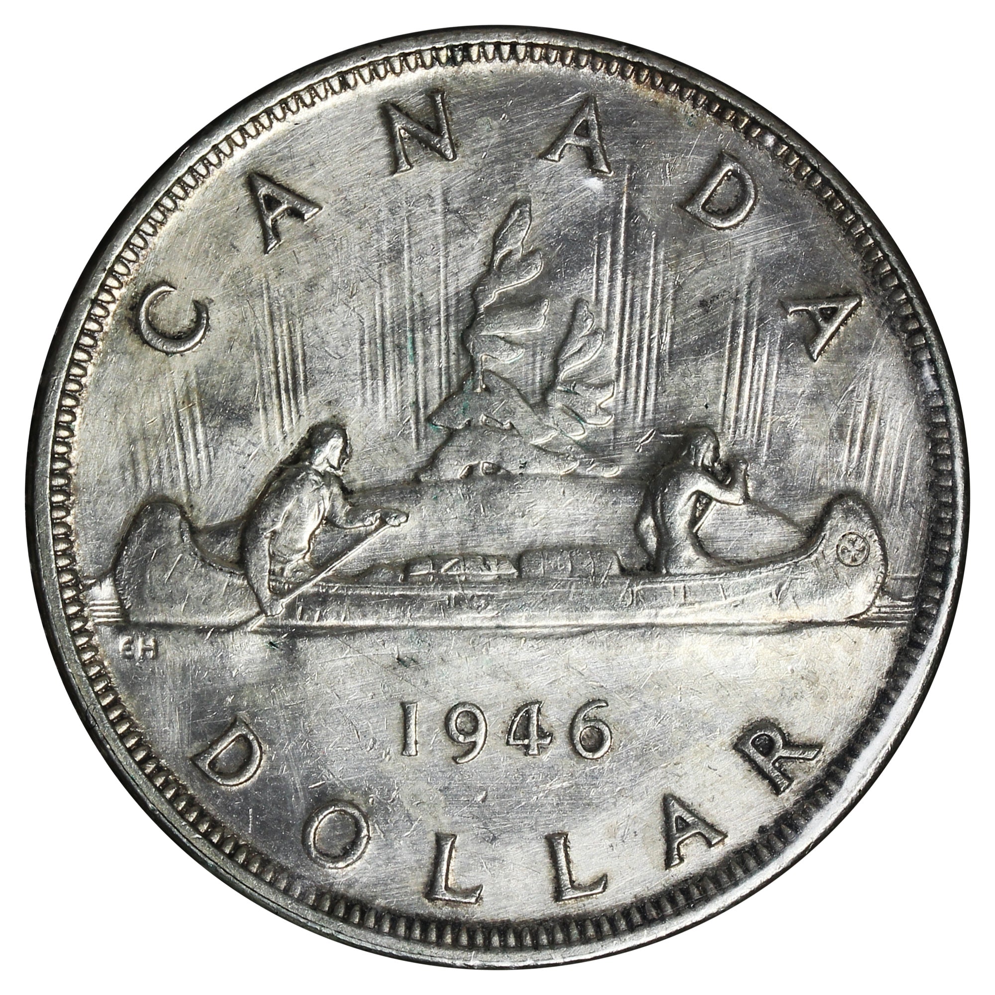 1946 Canada Dollar Extra Fine (EF40) Impaired – Colonial Acres Coins
