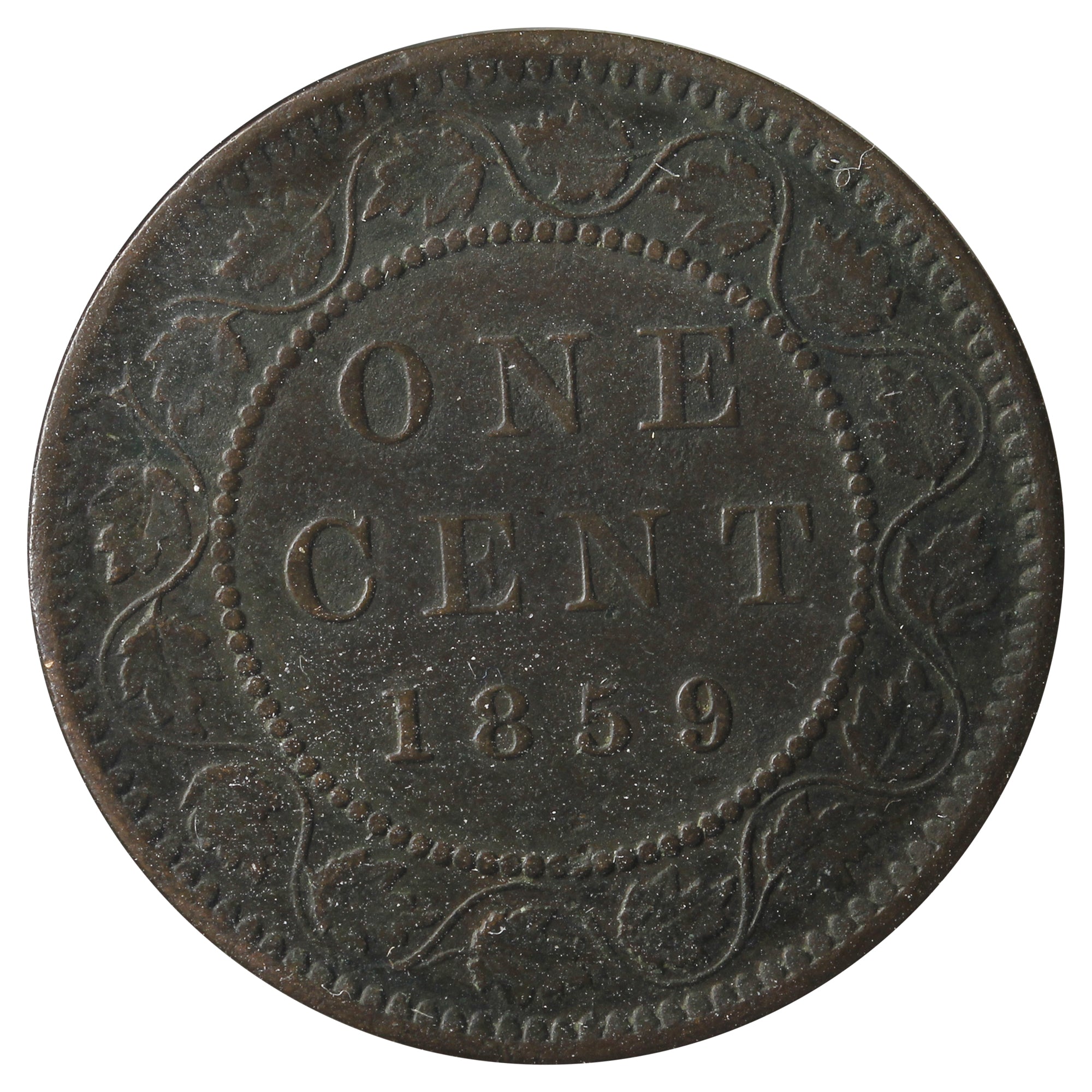 1859 Canada N9 1-Cent Extra Fine (EF40) Scratched, Cleaned or Impaired – Colonial Acres Coins