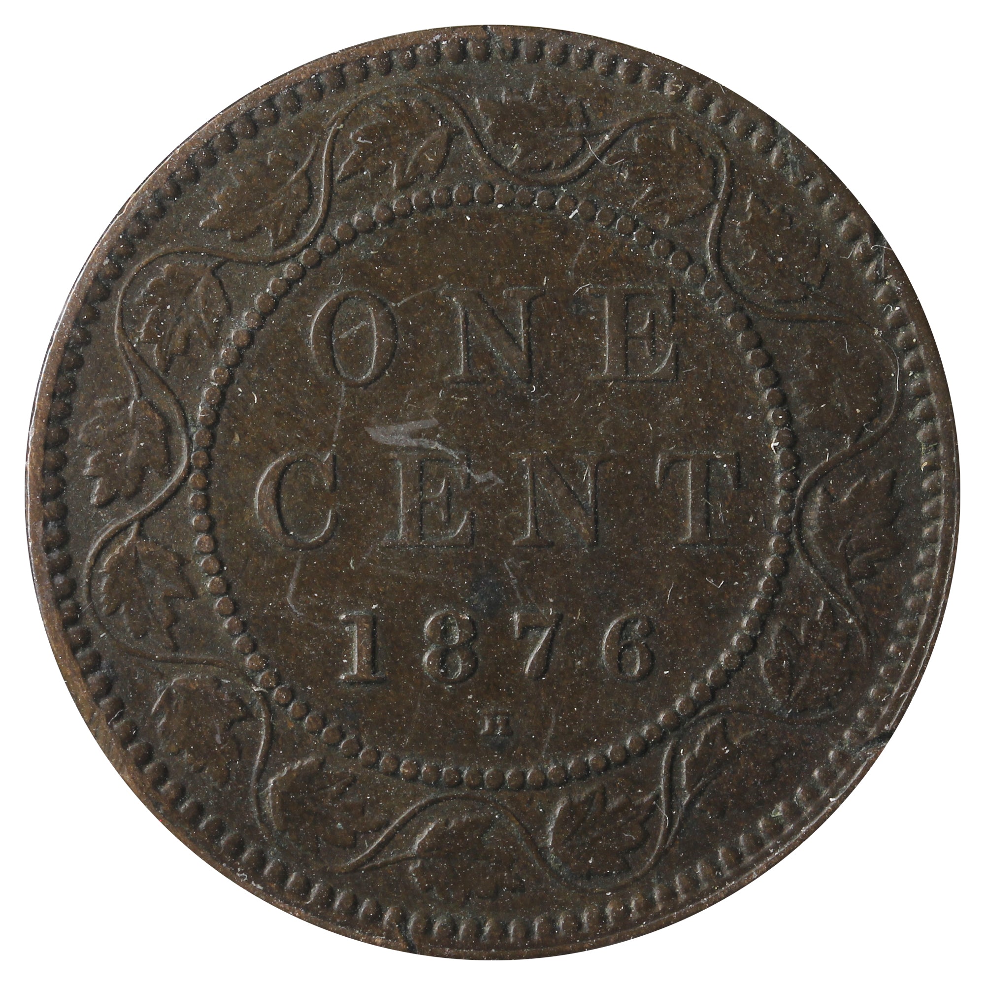 1876H Canada 1-Cent VF-EF (VF-30) Scratched, Cleaned or Impaired. – Colonial Acres Coins