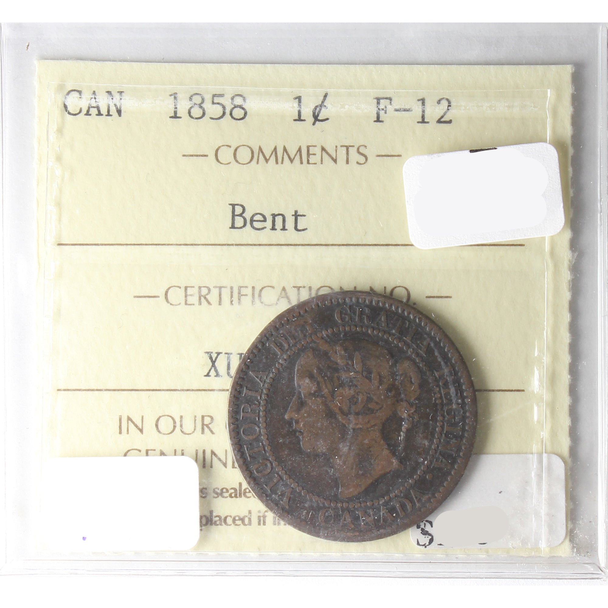1 Cent 1858-1899 | Colonial Acres Coins