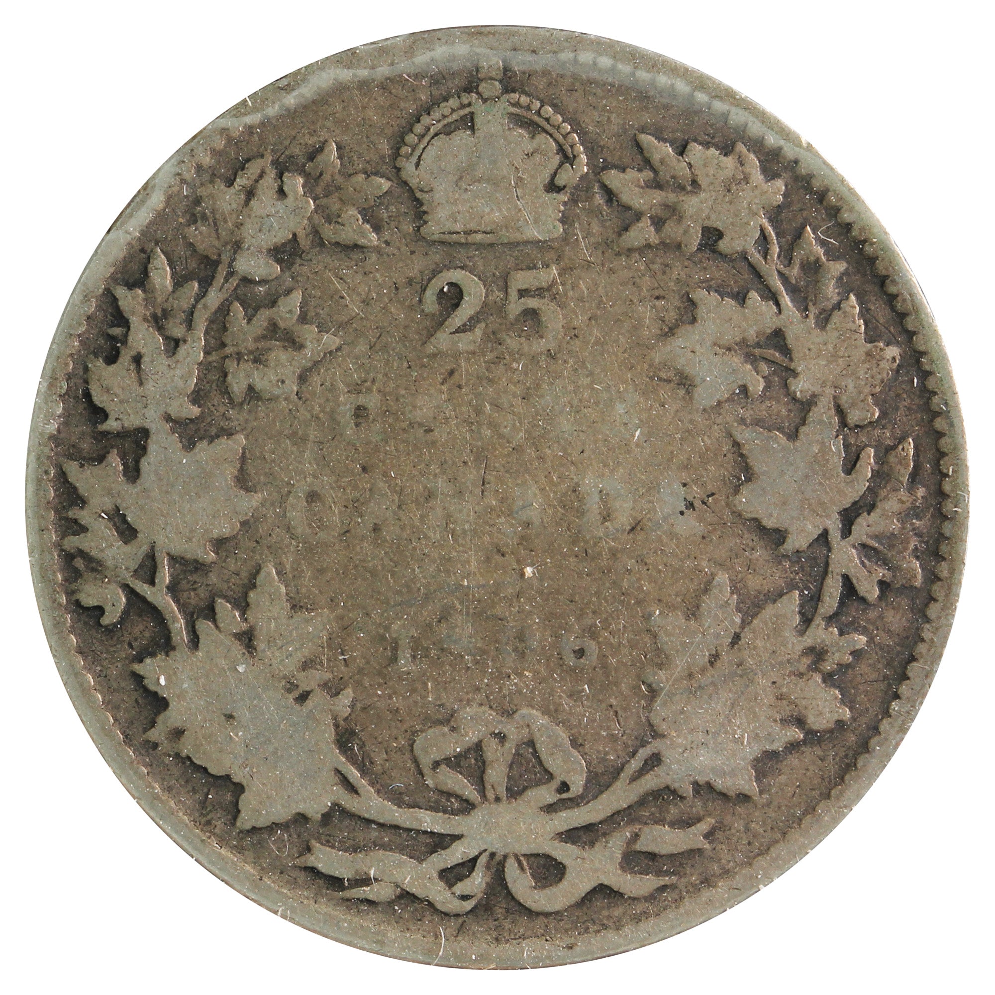 1906 Canada 25-Cents G-VG (G-6) Scratched, Cleaned or Impaired – Colonial Acres Coins