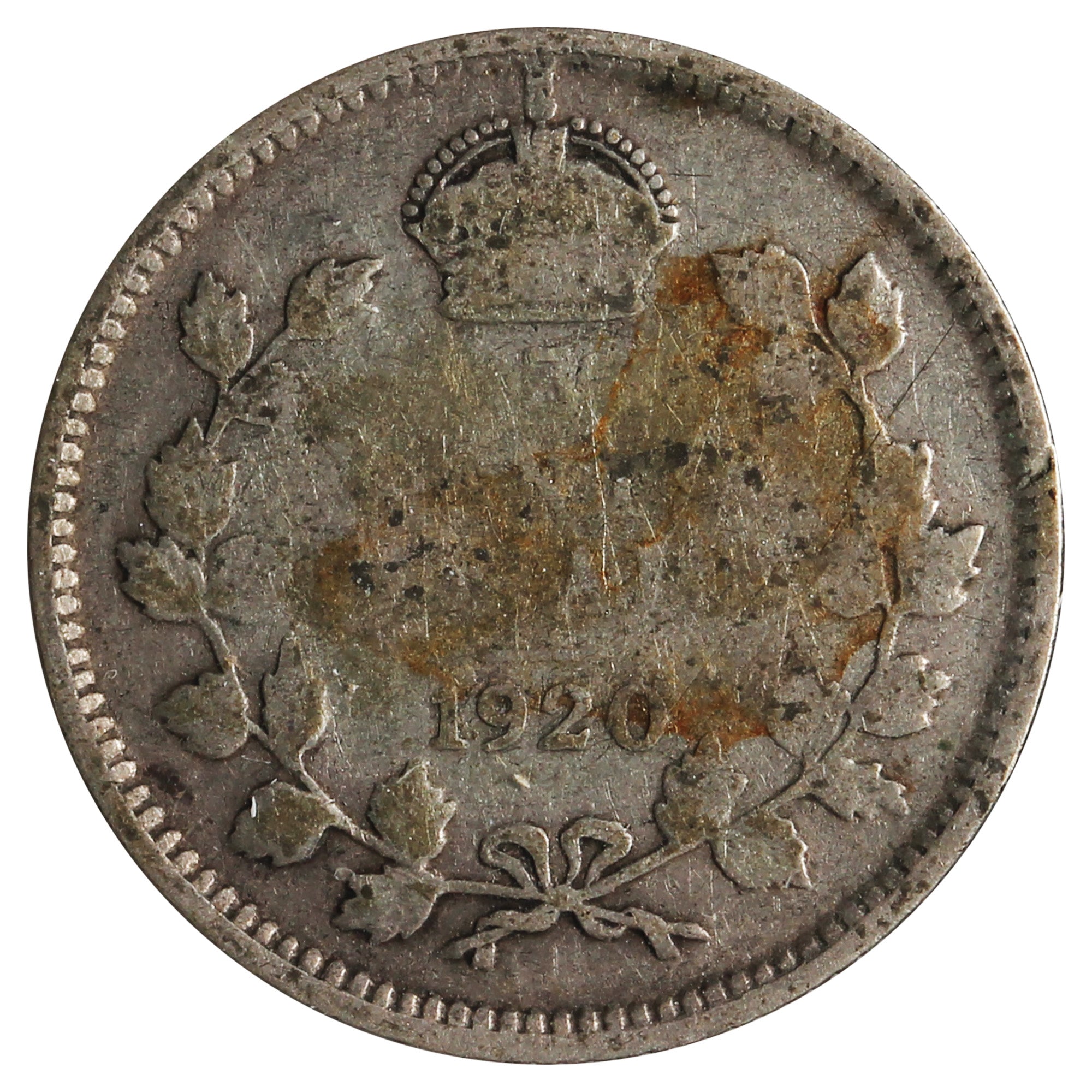 1920 Canada 5-Cents Good (G-4) Scratched, Cleaned or Impaired – Colonial Acres Coins