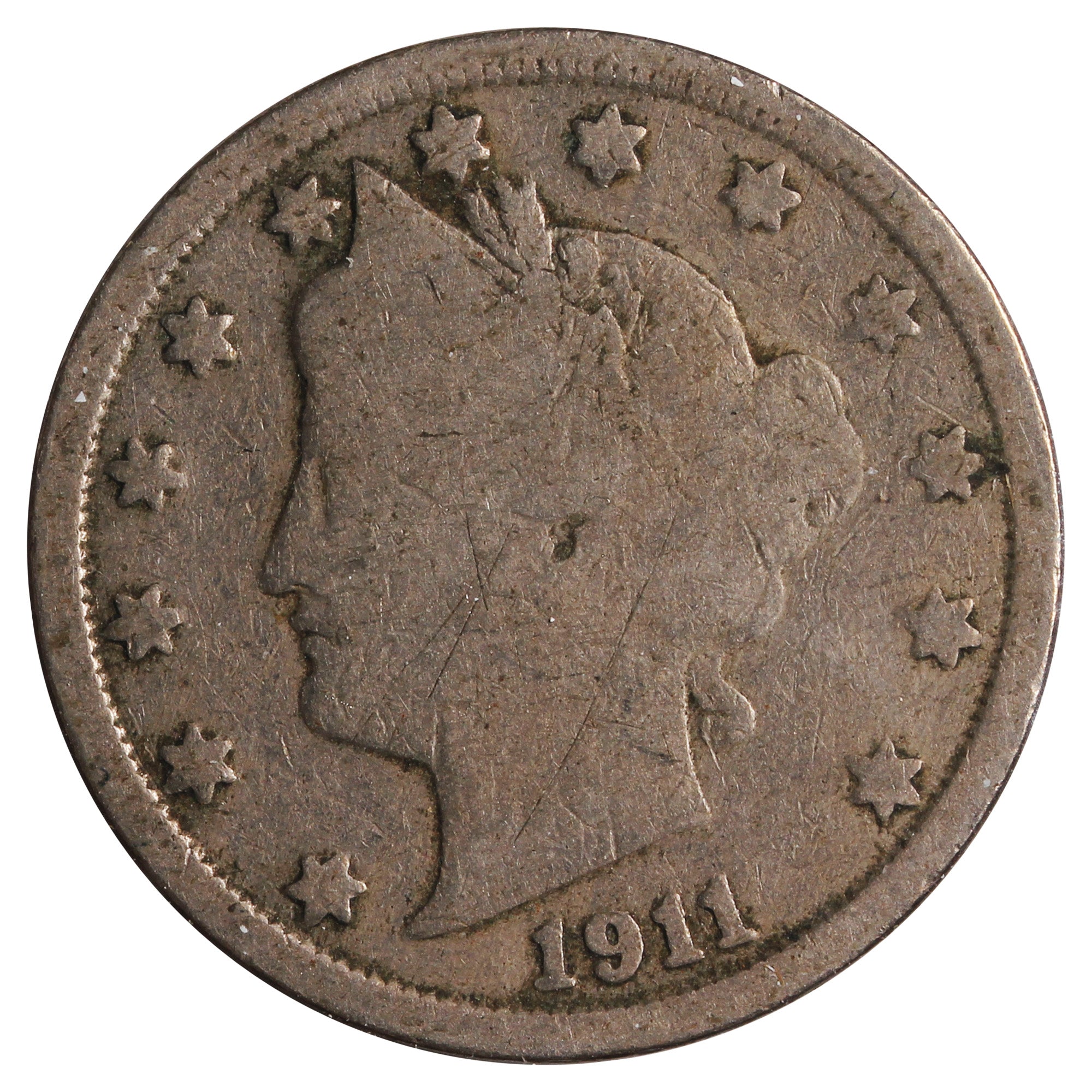 1911 USA Nickel Good (G-4) Scratched, Cleaned or Impaired – Colonial Acres Coins