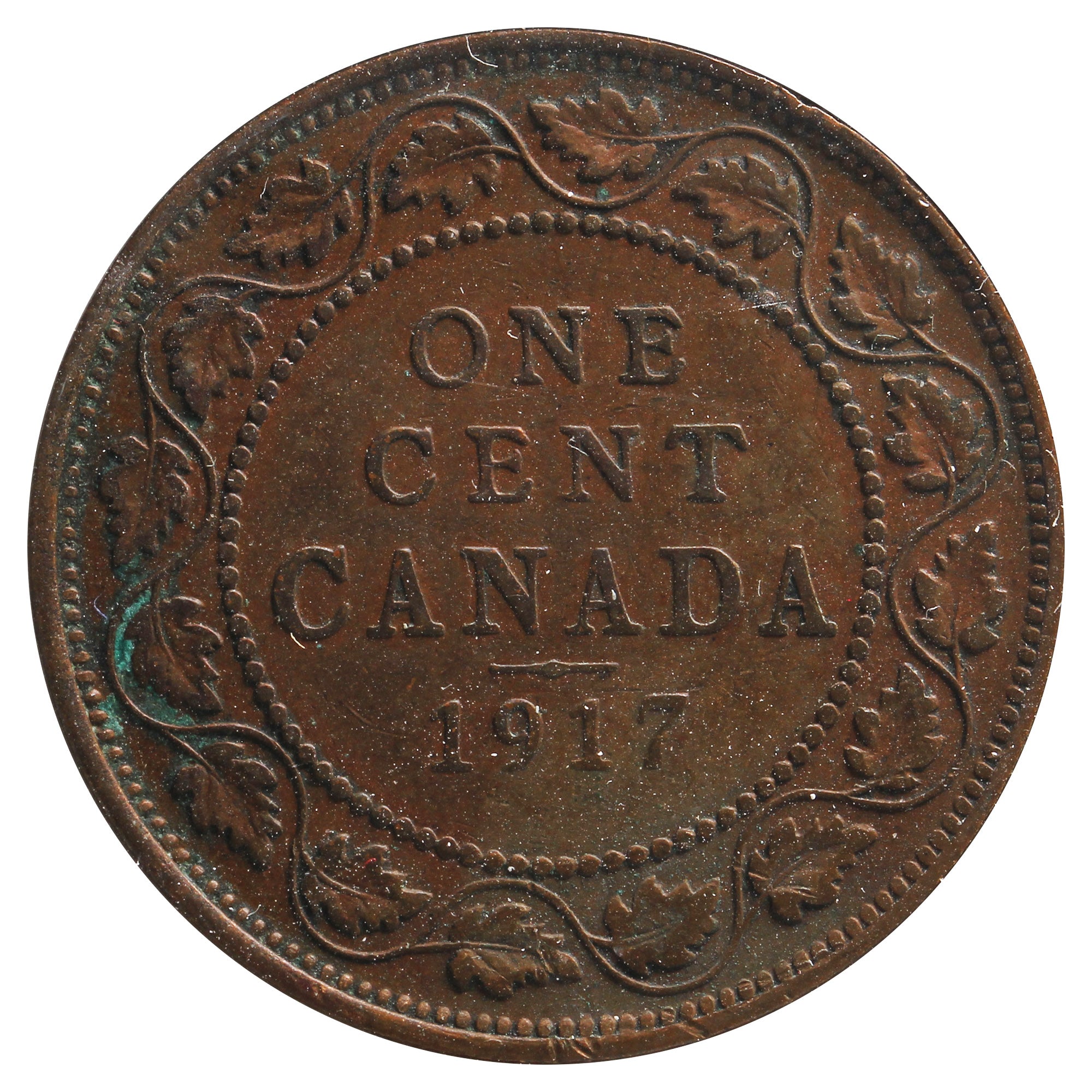 1917 Canada 1-Cent F-VF (F-15) Scratched, Cleaned or Impaired – Colonial Acres Coins