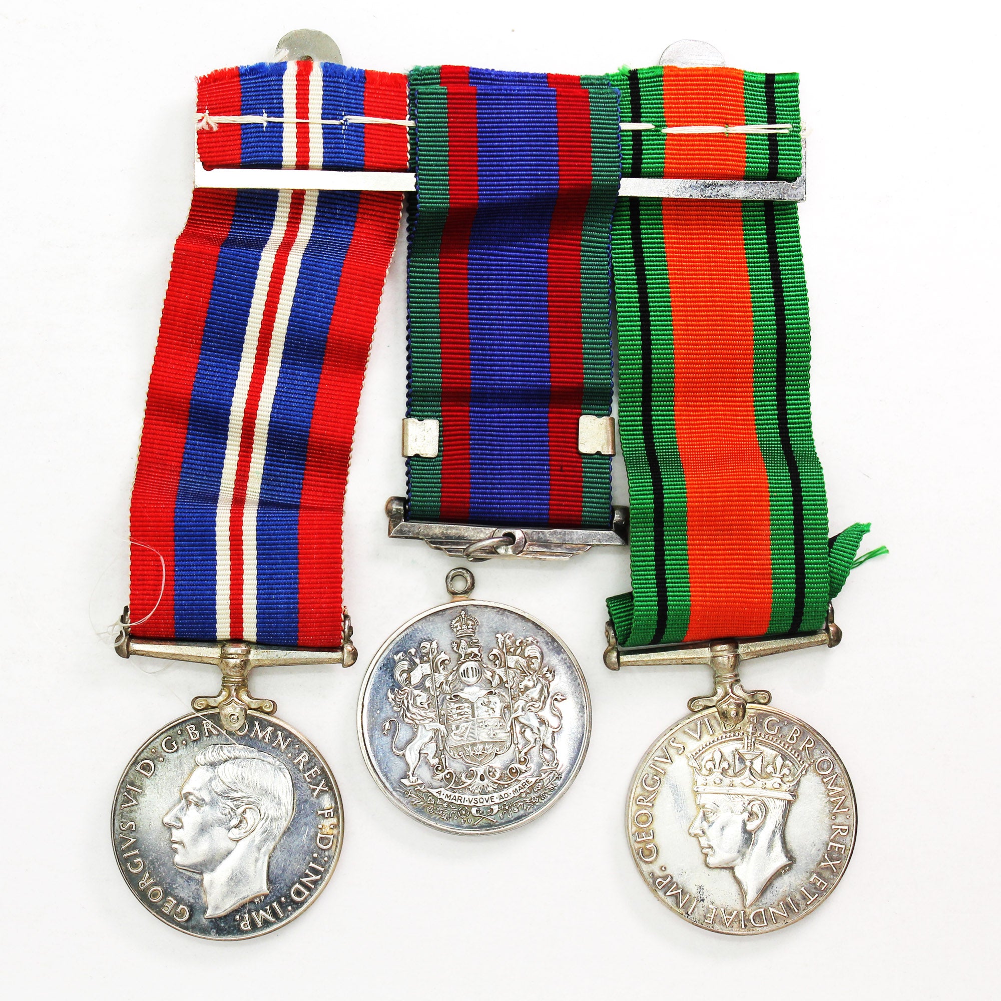 Lot of 3x 1939-1945 Canada Silver World War II Medals W/Ribbon ...