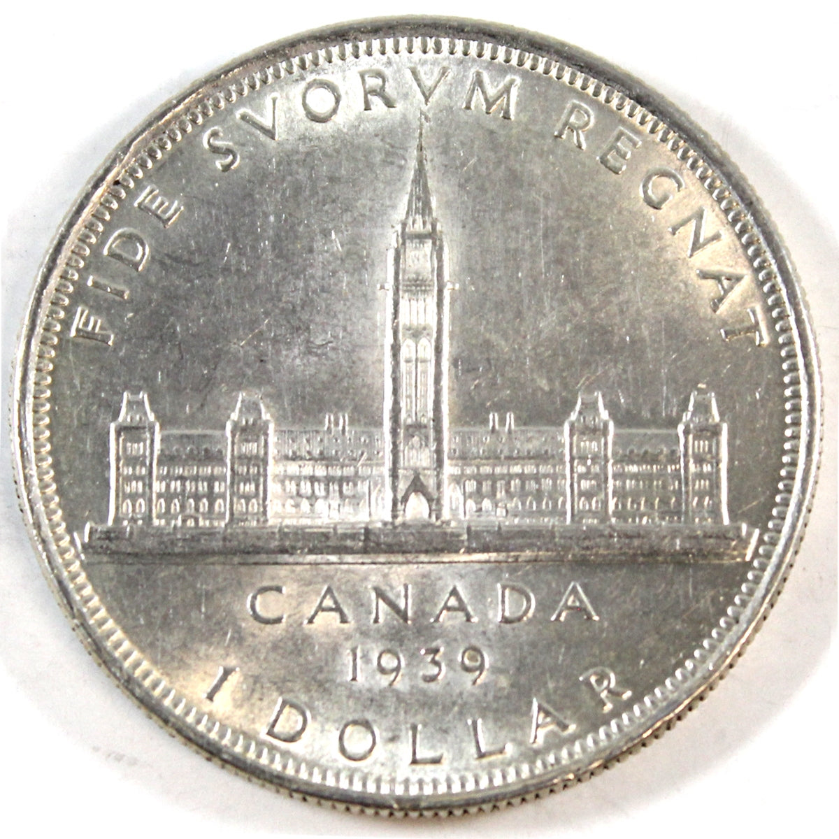 1939 Canada Dollar EF-AU (EF45) – Colonial Acres Coins