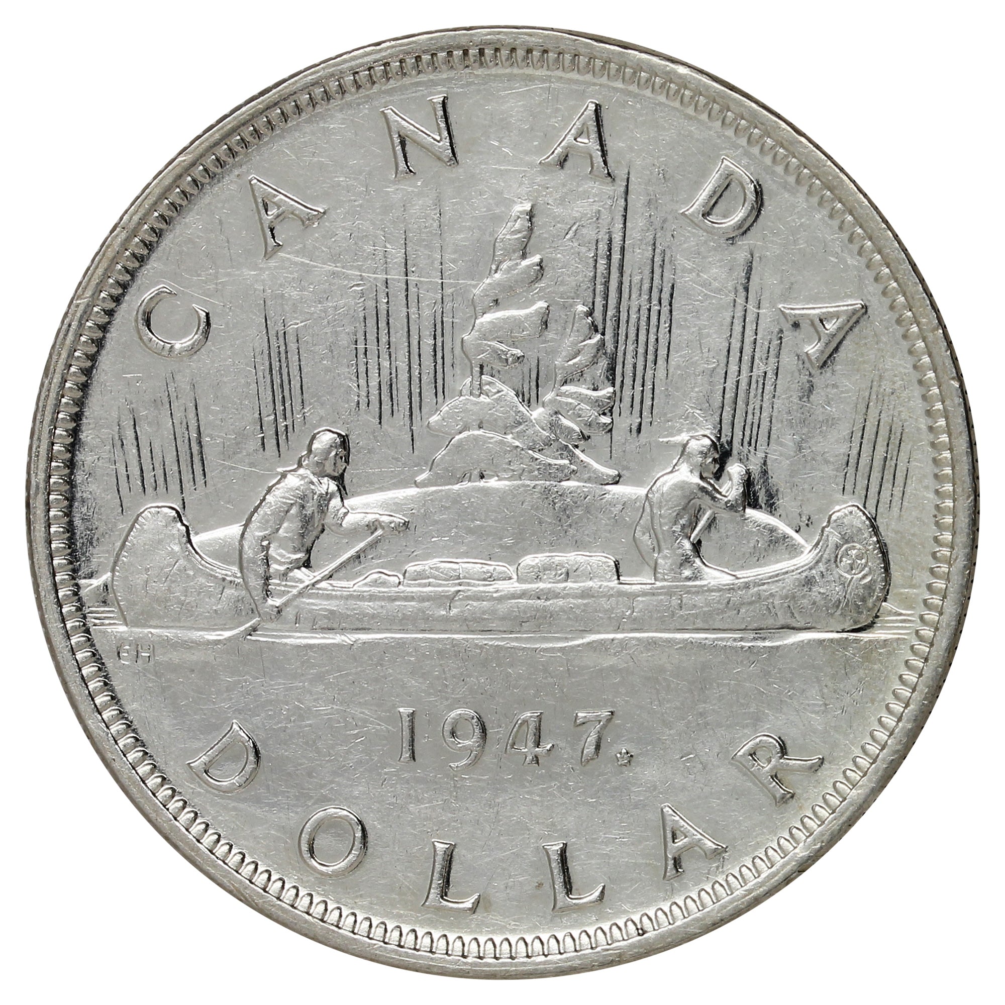 1947 Maple Leaf Canada Dollar Extra Fine (EF40) $ – Colonial Acres Coins