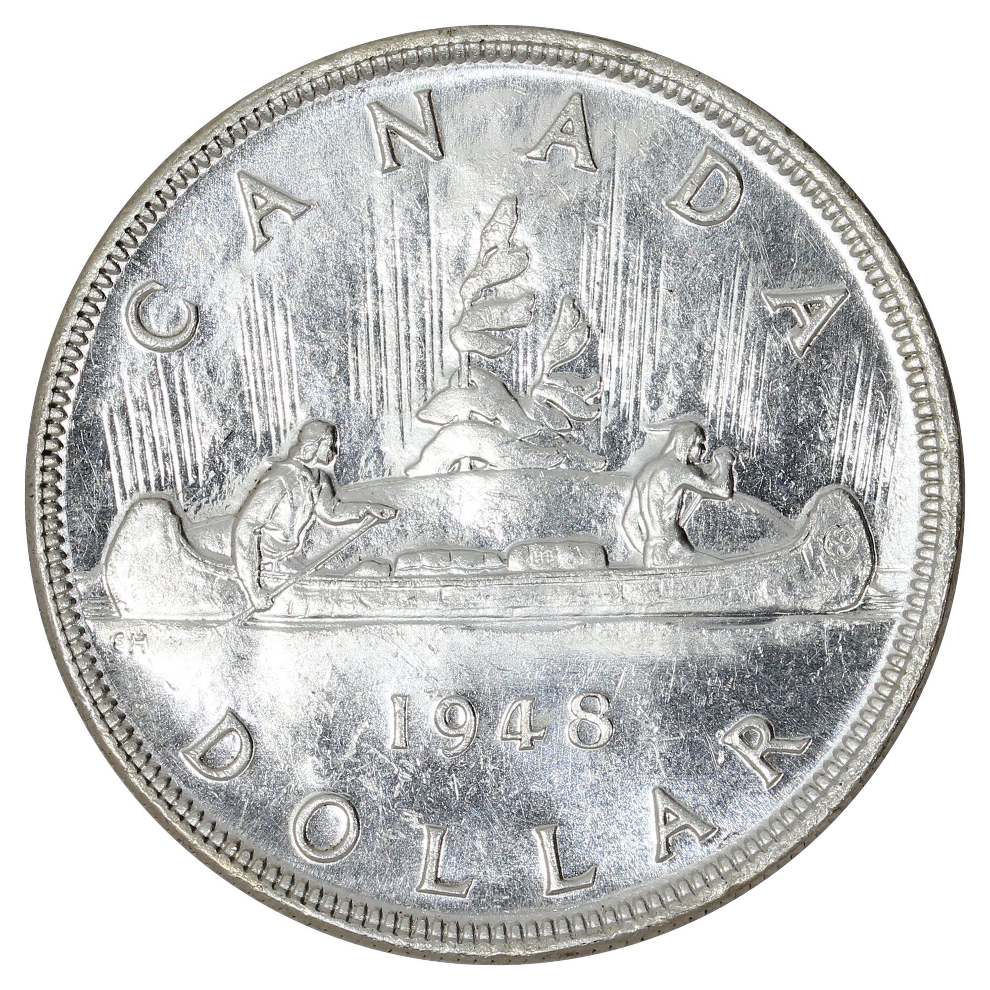 1948 Canada Dollar AU-UNC (AU55) $ – Colonial Acres Coins