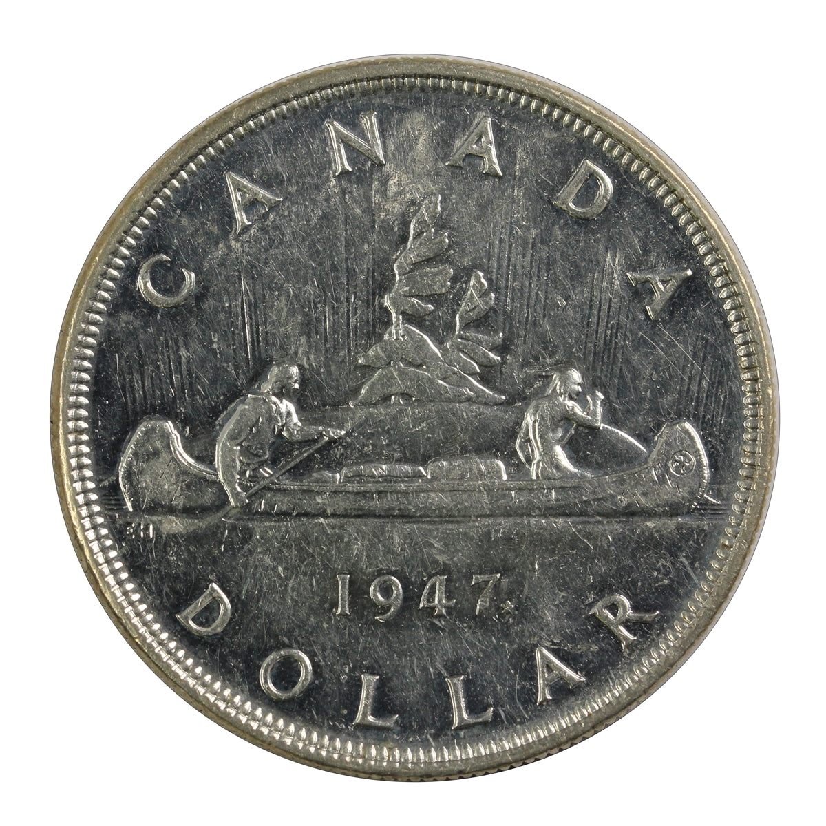 1947 2x HP Maple Leaf Canada Dollar Extra Fine (EF40) $ – Colonial ...