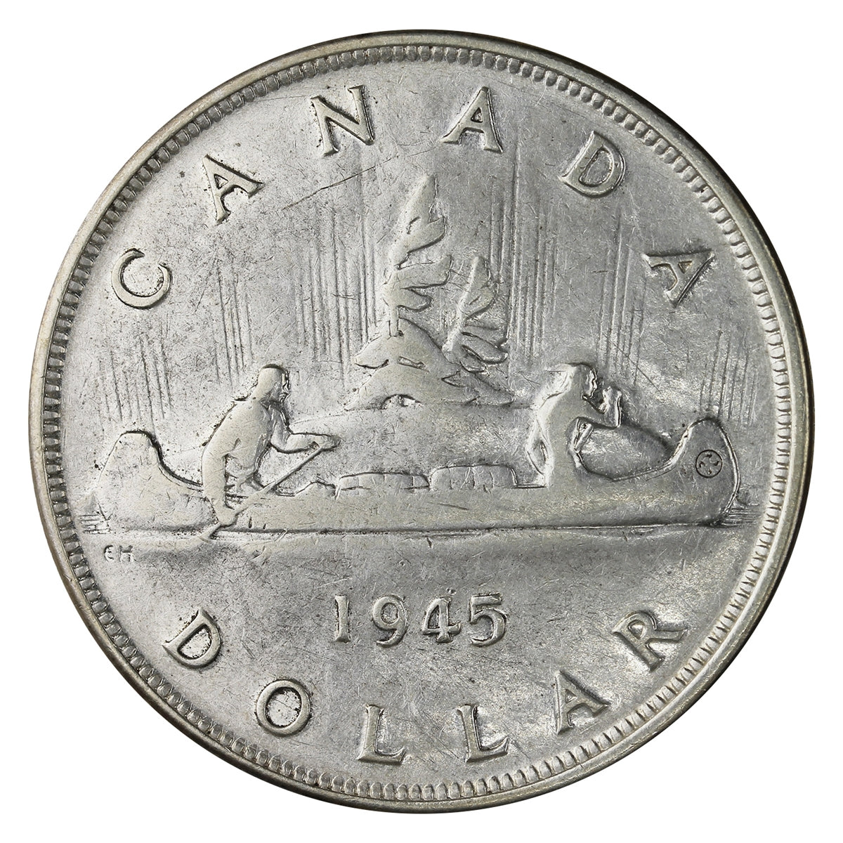 1945 Canada Dollar Fine (F12) $ – Colonial Acres Coins