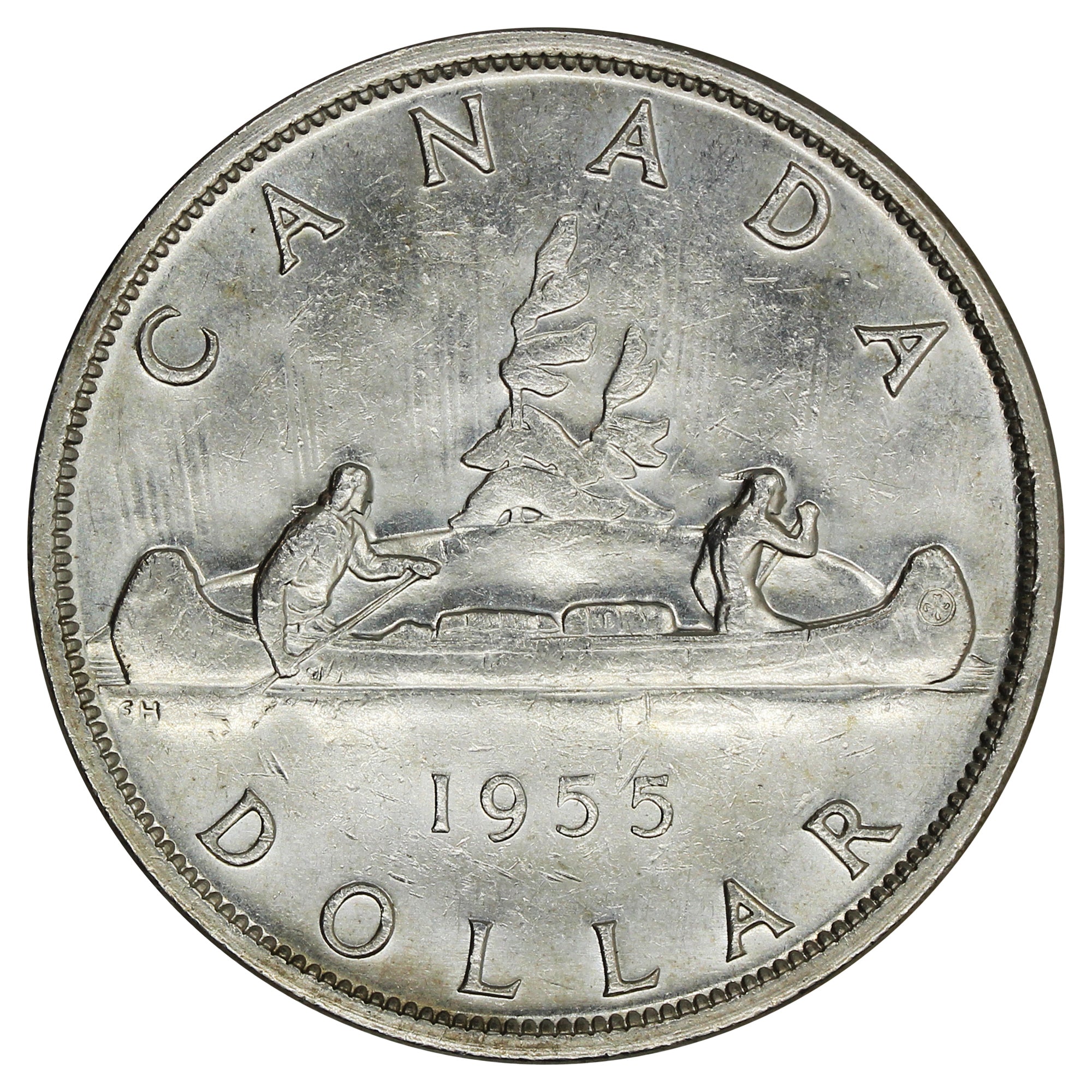 1955 Fu Manchu Canada Dollar EF-AU (EF45) $ – Colonial Acres Coins
