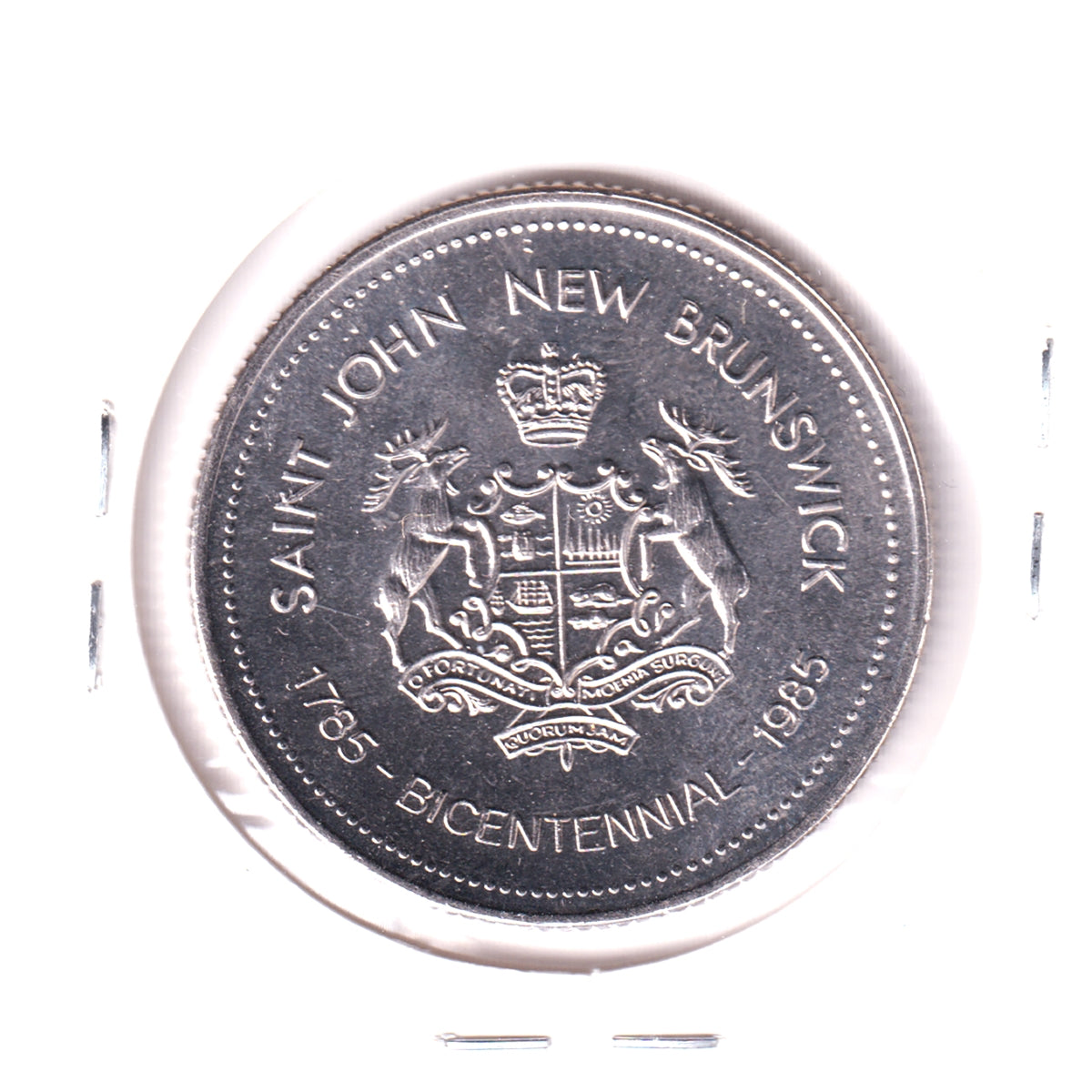 1985 Saint John, NB, Bicentennial Trade Dollar Token: DeLancey Corpora ...