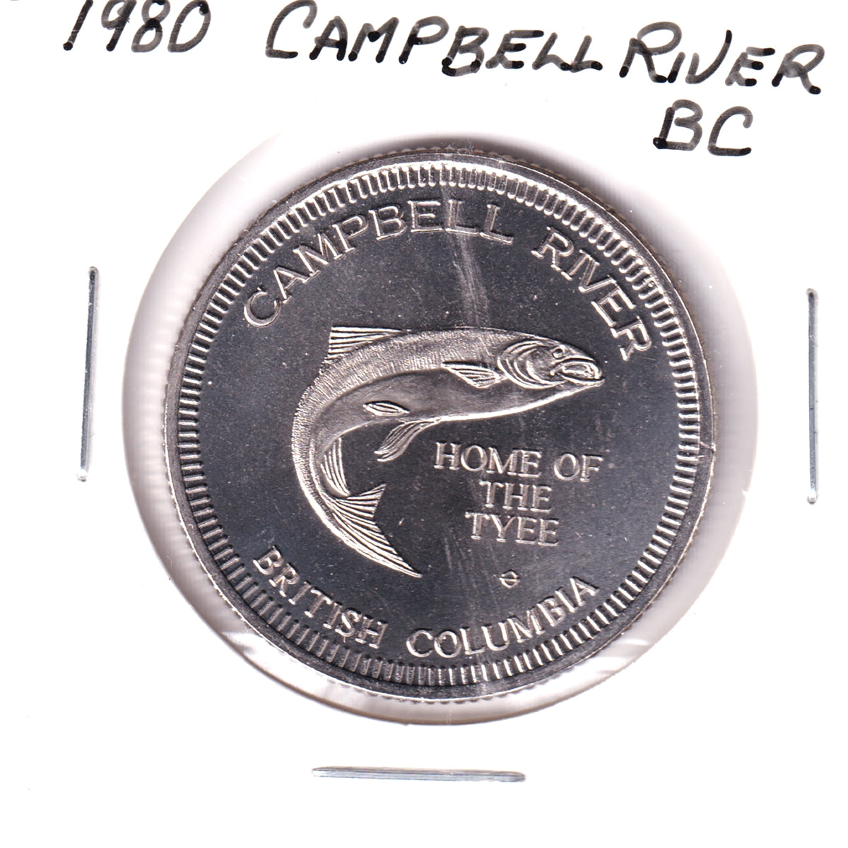 1980 Campbell River, BC, Trade Dollar Token: Home of the Tyee ...