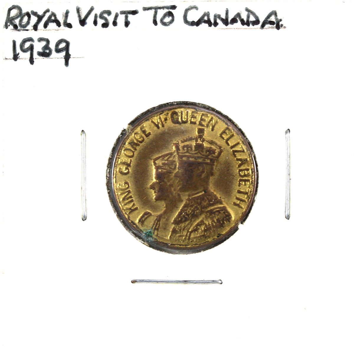 1939 King George VI & Queen Elizabeth Royal Visit to Canada Medallion ...