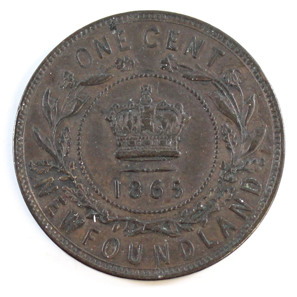 1865 Newfoundland 1-cent Extra Fine (EF-40) – Colonial Acres Coins