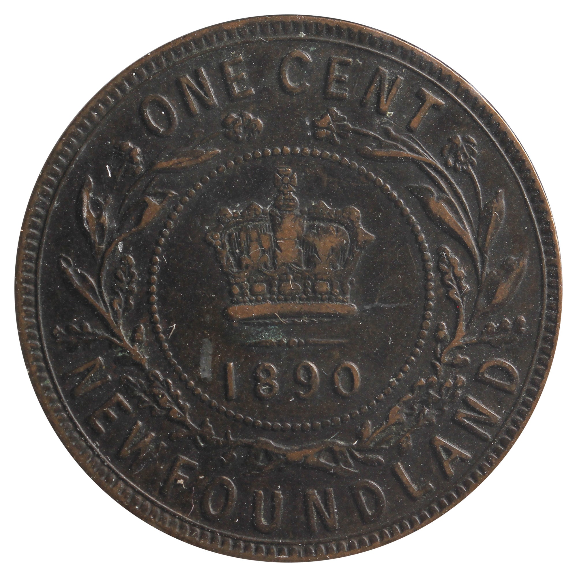 1890 Newfoundland 1-Cent VF-EF (VF-30) Mark – Colonial Acres Coins