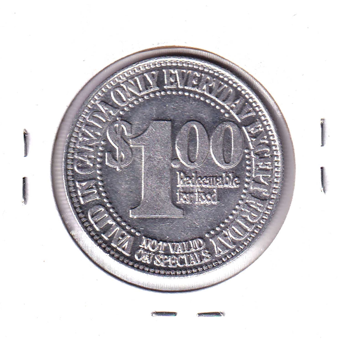 1977 "One Long John Silver's Doubloon" $1 Restaurant Token – Colonial ...