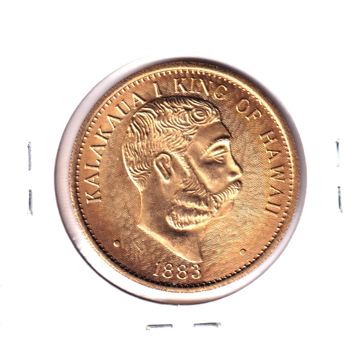 Hawaii Akahi Dala (Dollar) Souvenir Trade Token: King Kalakaua I (1883 ...