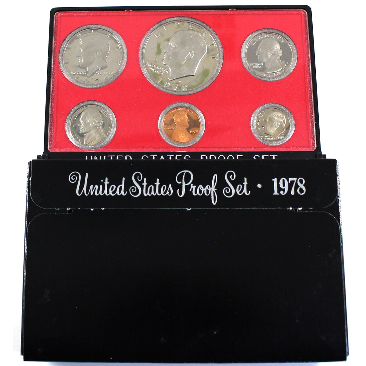 1978 S USA Proof Set (Lightly toned, wear on sleeve) – Colonial Acres Coins