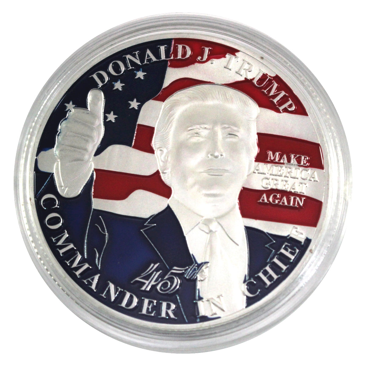 Donald Trump, 45th Commander-in-Chief, Medallion – Colonial Acres Coins