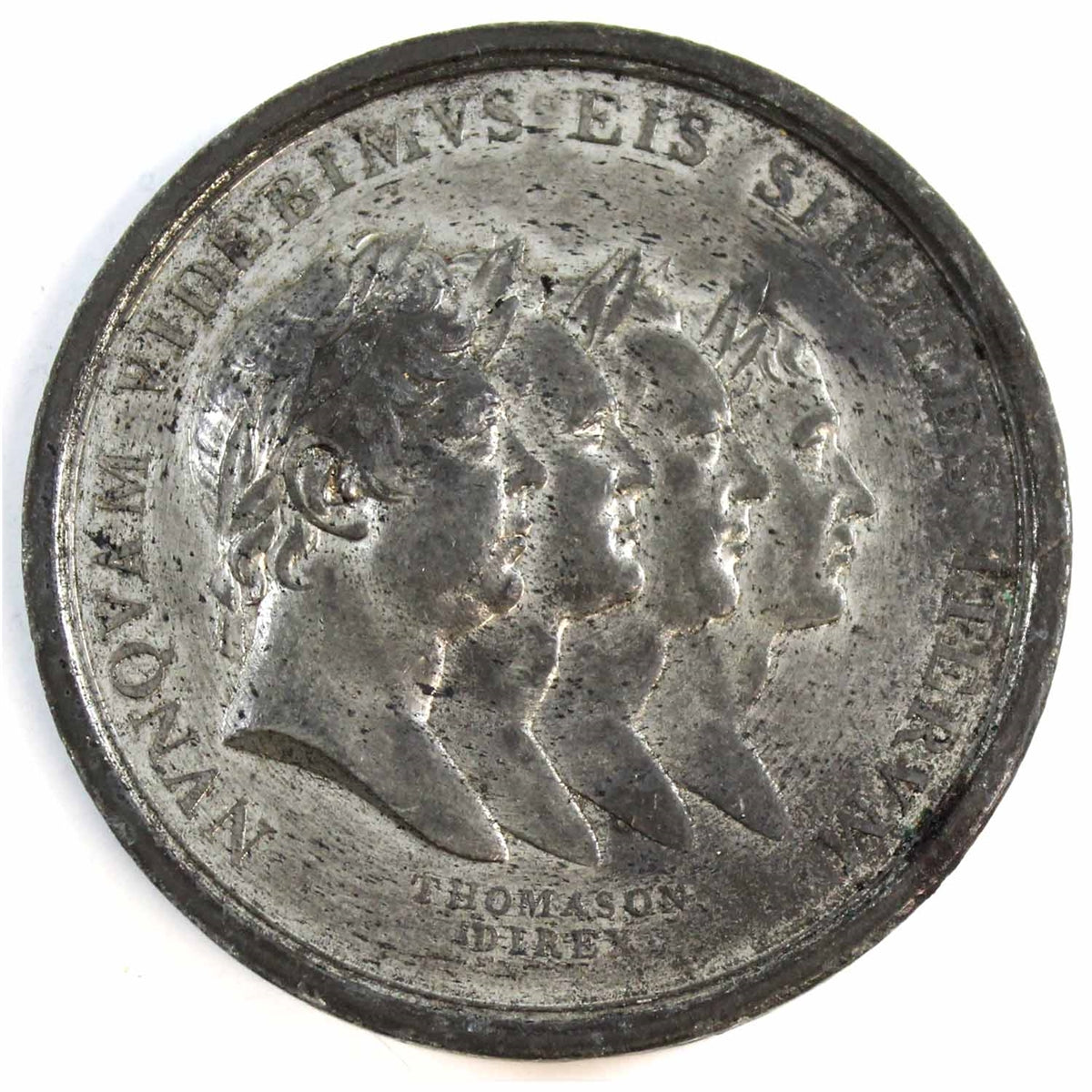 1814 Peace Medal Showing Lady Peace Holding a Cornucopia & Laurel and ...