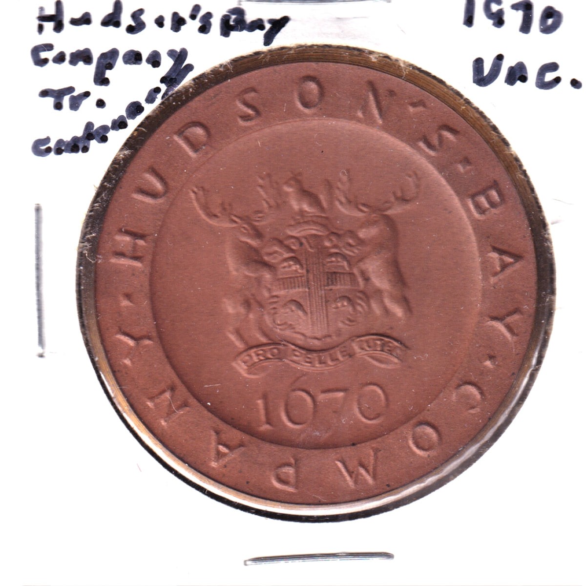 Hudson's Bay Company 1970 Tricentennial Medallion UNC (MS-60 ...