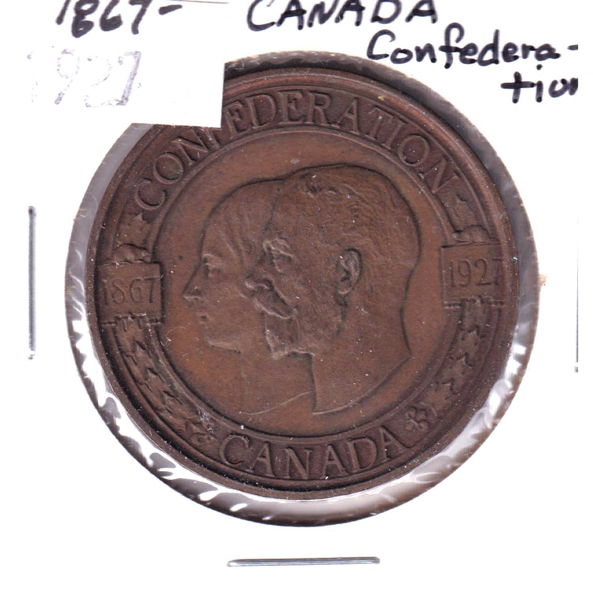 Canada 1927 Confederation 50th Anniversary Medallion – Colonial Acres Coins