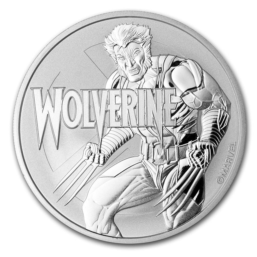 2021 Tuvalu $1 Marvel: Wolverine 1oz Silver (No Tax) Capsule Scratched ...
