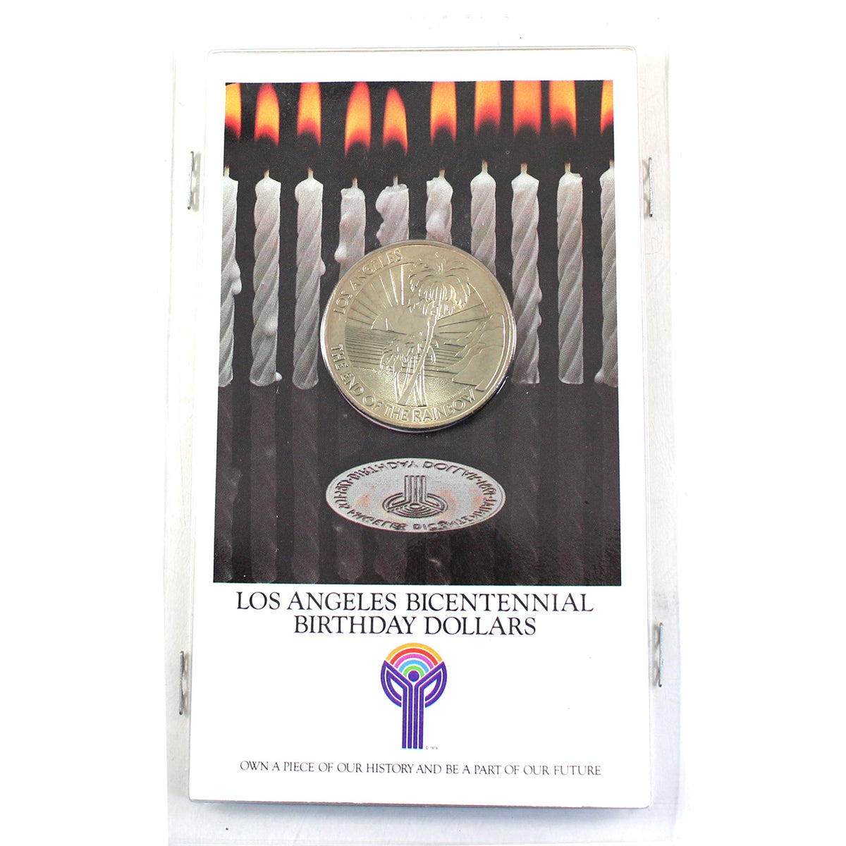 1981 Los Angeles Bicentennial Birthday Dollar with Folder: The End of ...