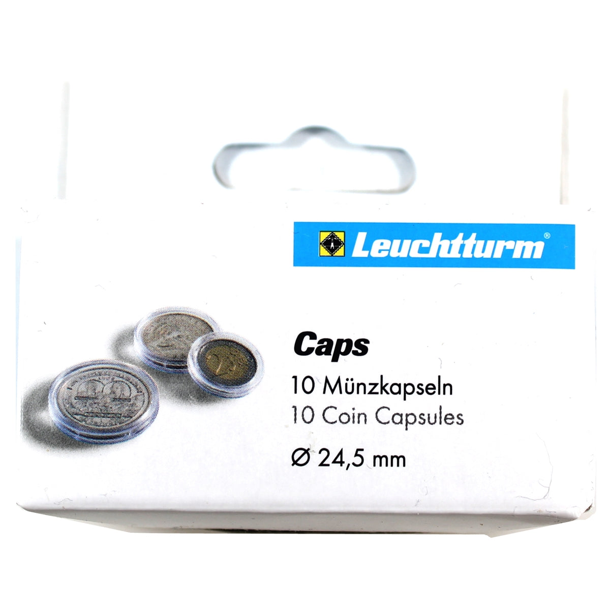 10 x Round Plastic Coin Capsules for Canadian or USA Coins (24.5mm siz ...