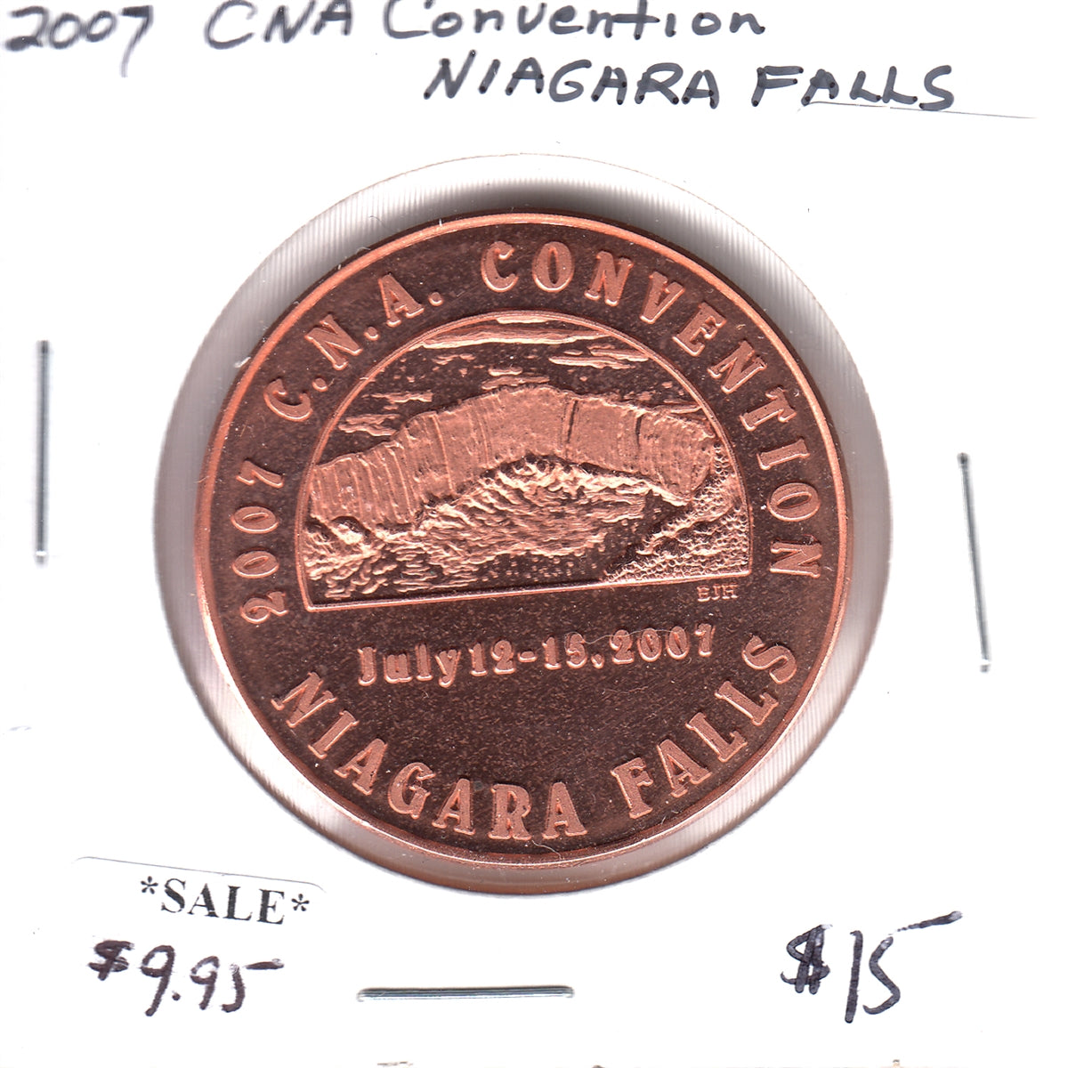 2007 CNA Convention in Niagara Falls Medallion - Copper – Colonial ...