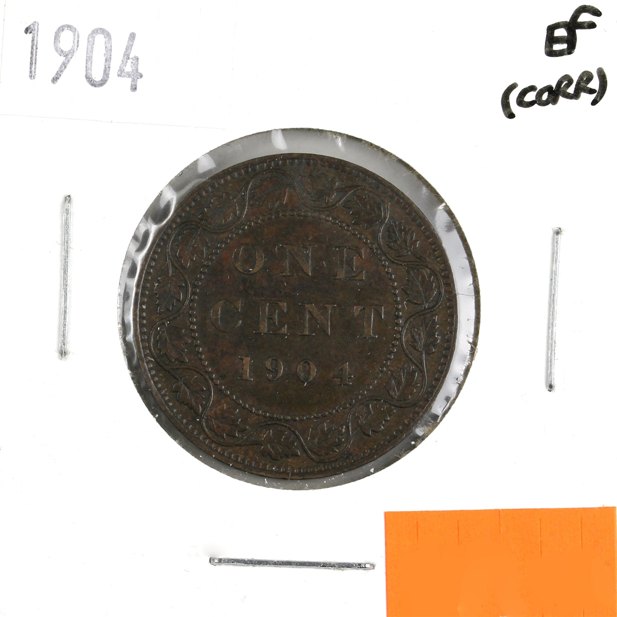 1904 Canada 1-cent Extra Fine (EF-40) Corrosion, scratched, or impaire – Colonial Acres Coins