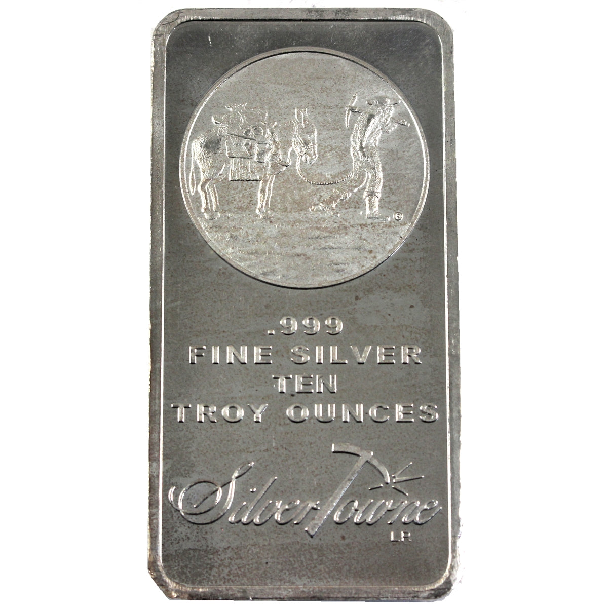 SilverTowne Mint Prospector 10oz .999 Fine Silver Bar (No Tax) Unseale ...