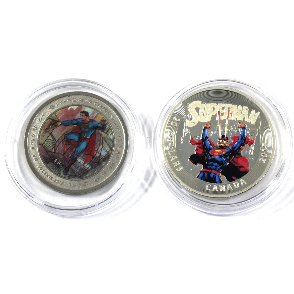 2x 2013 & 2015 Canada 50ct & $20 Superman Then & Now, #28, 2Pcs (Coins ...