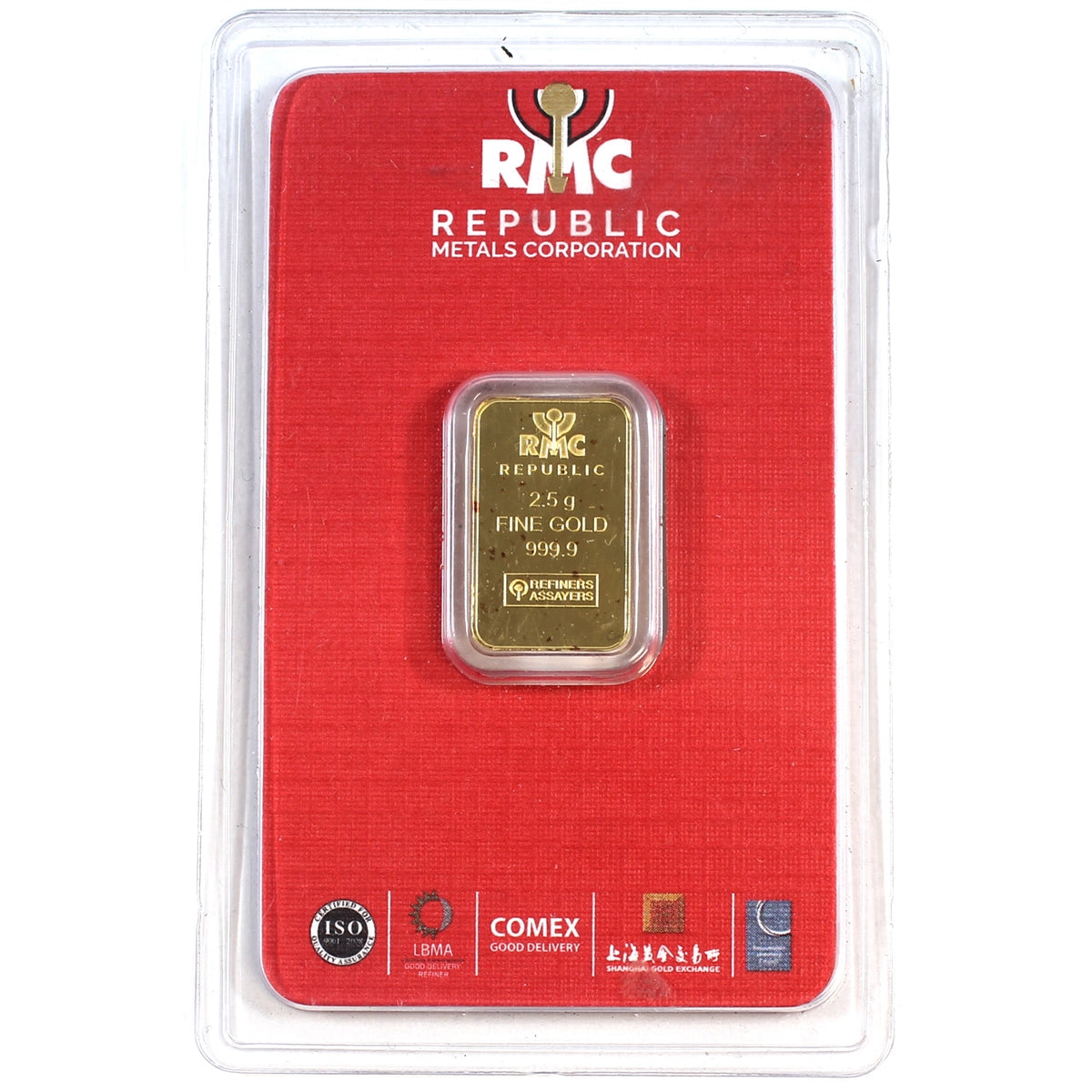 RMC Republic 2.5g .9999 Gold Bar (No Tax) Toned – Colonial Acres Coins