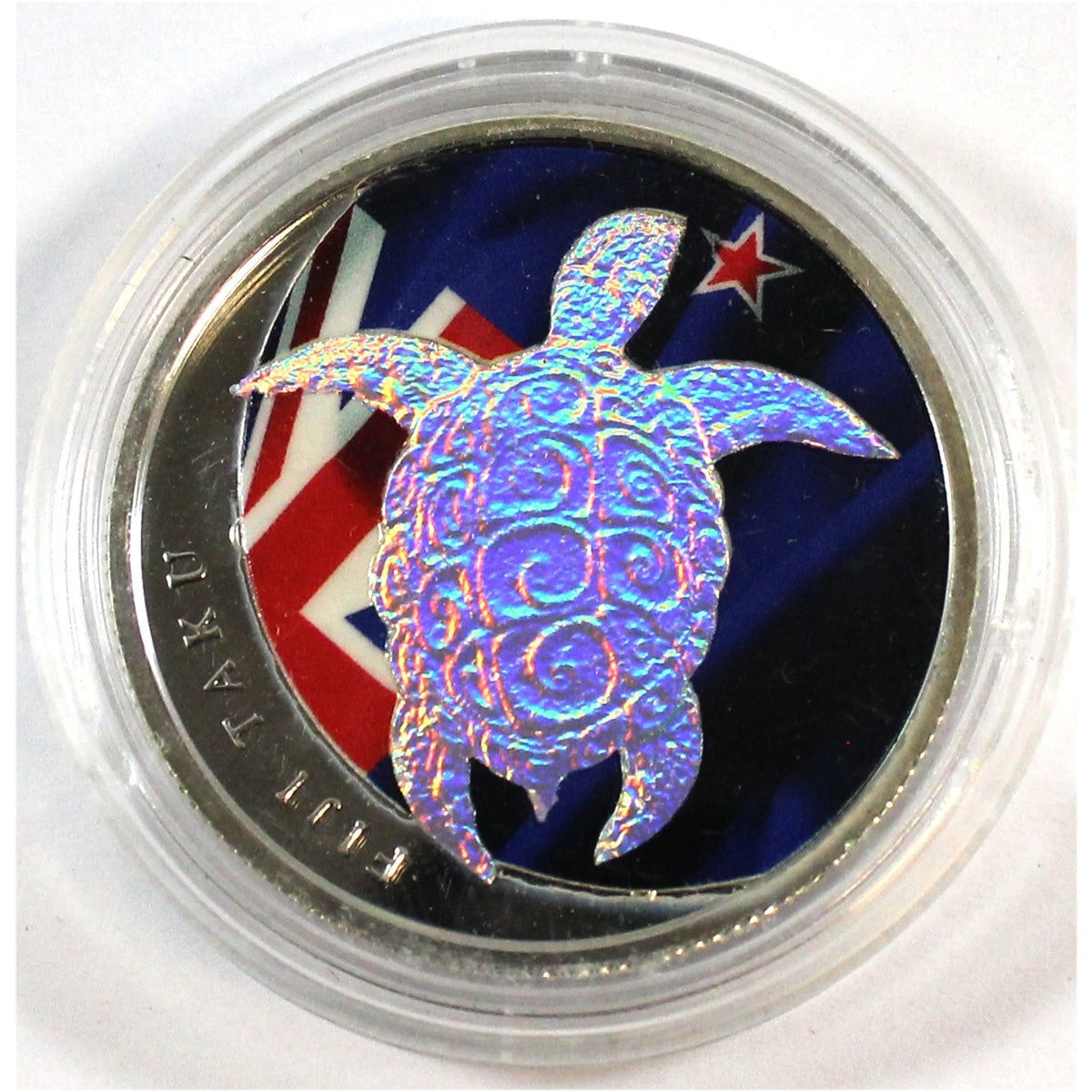2013 Fiji $1 Taku Turtle 1/2oz. Silver with Hologram & Colour (No Tax) – Colonial Acres Coins