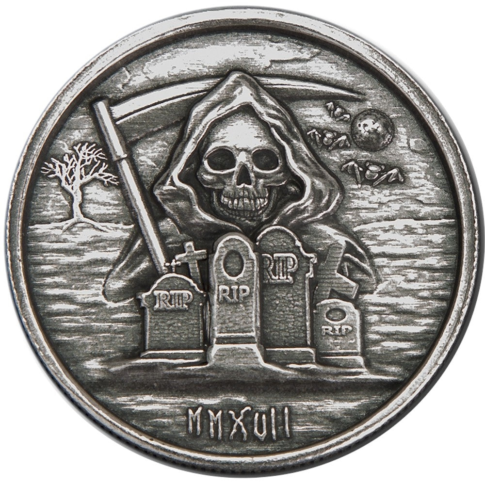 2017 Grim Reaper Ultra High Relief 1oz. Silver Round (No Tax ...
