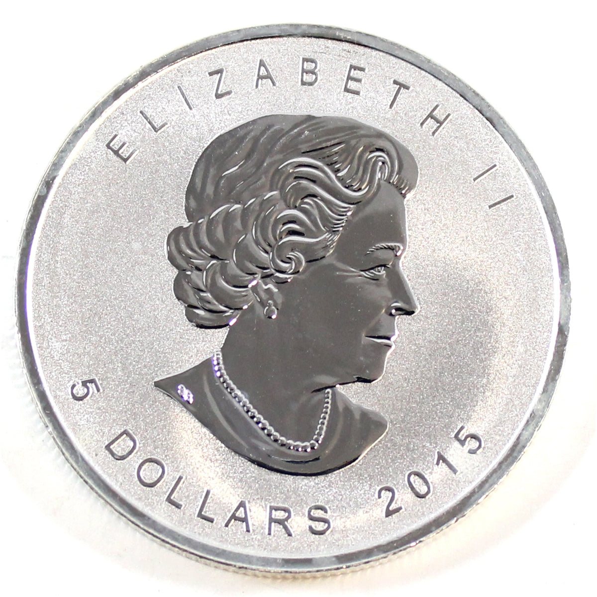 2015 Canada Sheep Privy Mark $5 Silver Maple Leaf (lightly toned). No ...