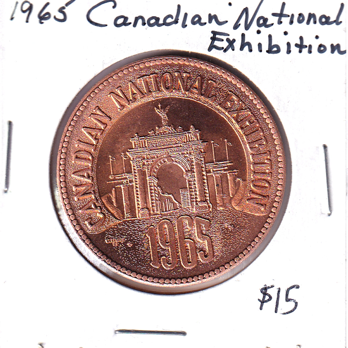 1965 Canadian National Exhibition Peace and Progress Medallion ...