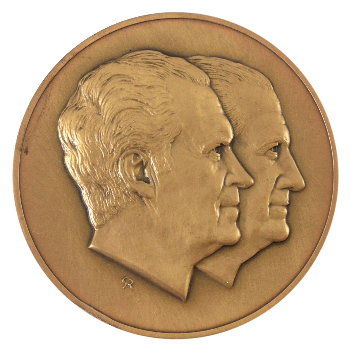 1973 Richard Nixon & Spiro Agnew Second Inauguration Bronze Medal, Lar ...