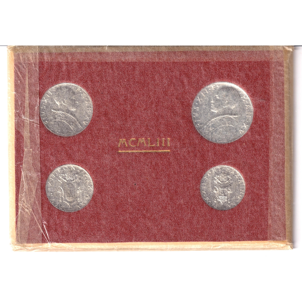 Vatican City 1953 Pius XII 4-coin Set – Colonial Acres Coins