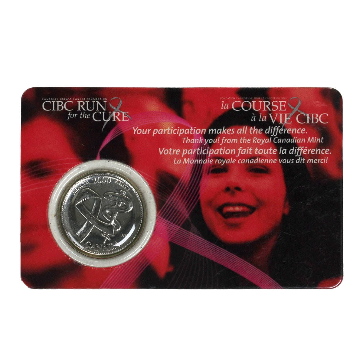 2000 Health Canada 25-cents in CIBC Run for the Cure Card – Colonial ...