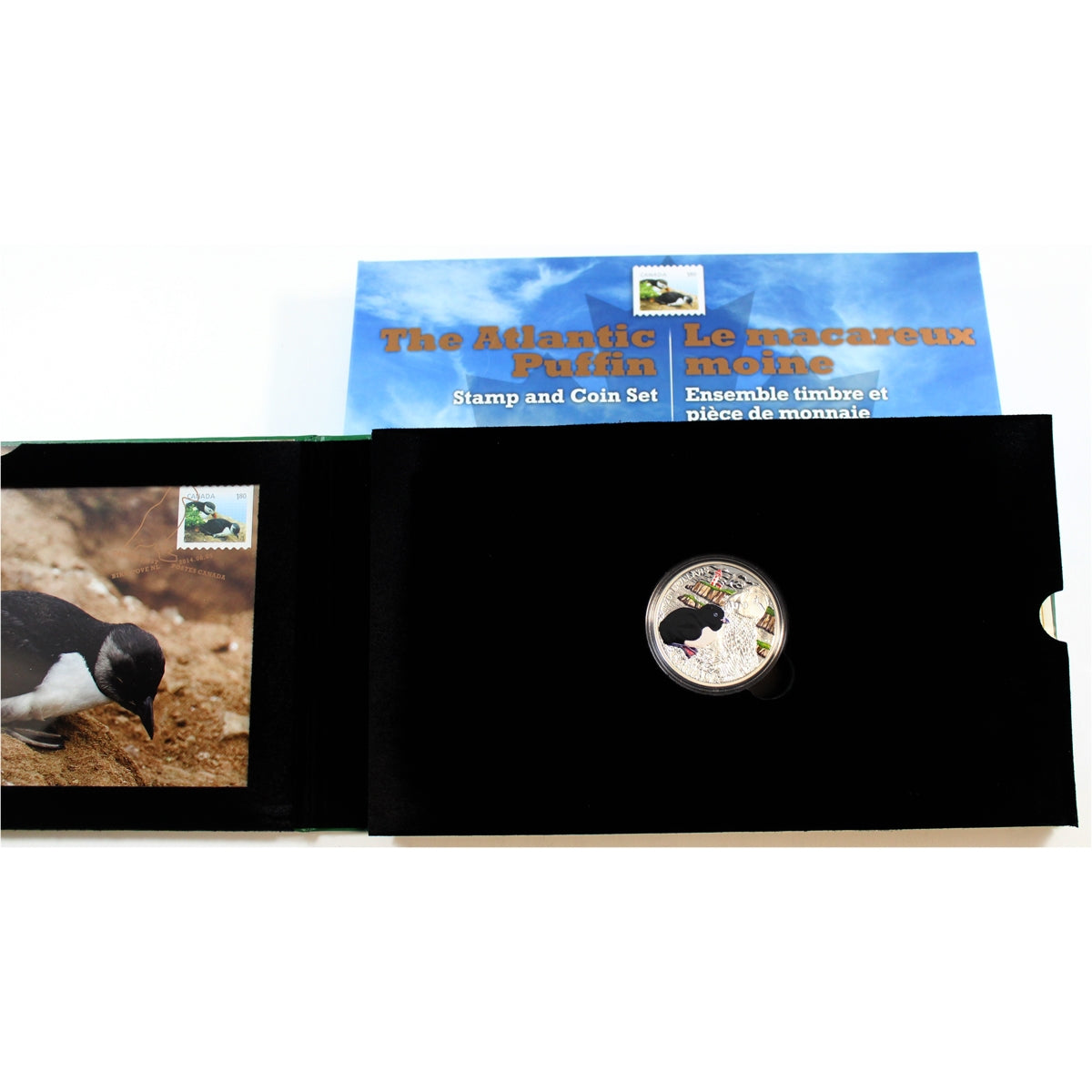 2014 Canada $20 Baby Animals - Atlantic Puffin Coin and Stamp Set (Iss ...