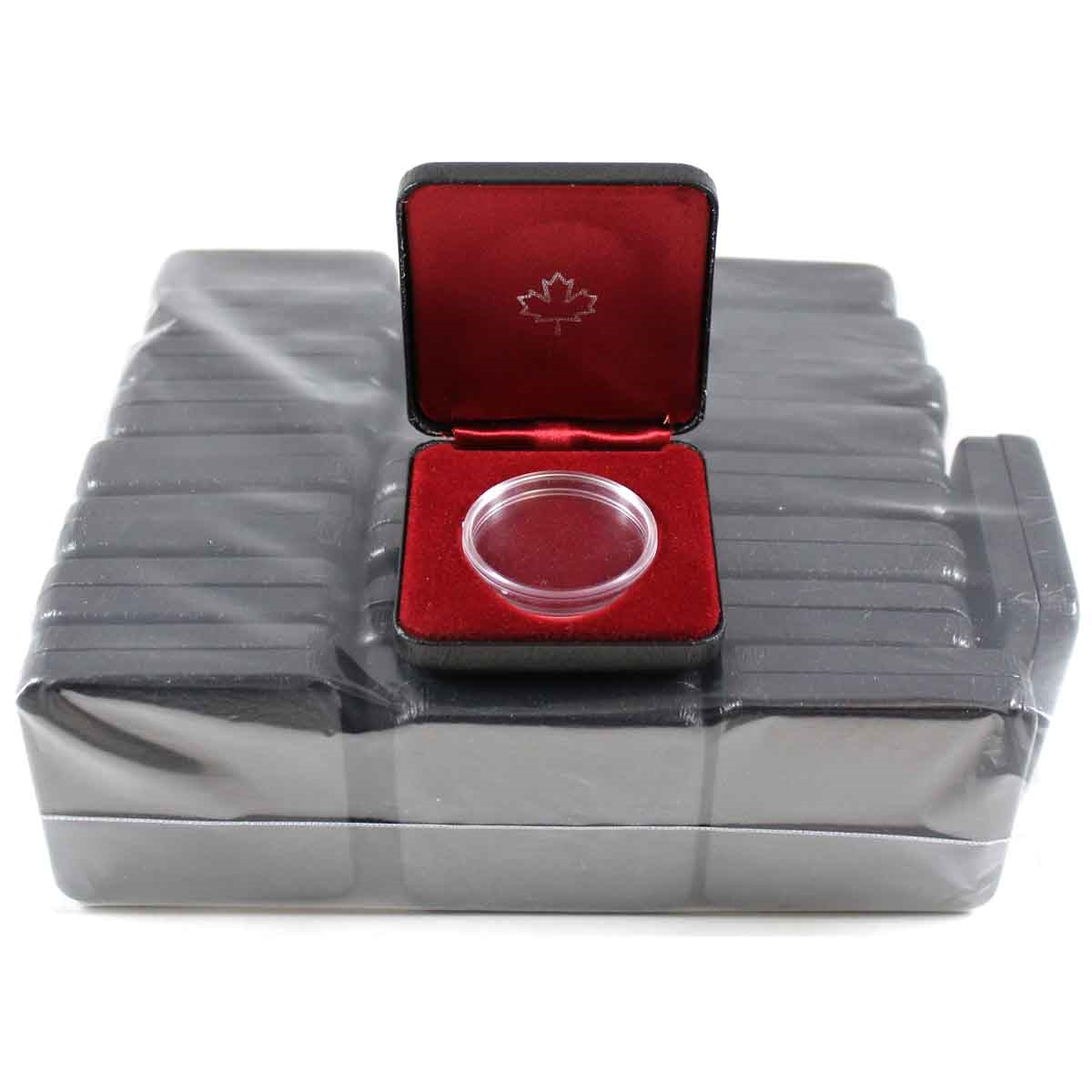 25 x Empty Black or Green Display Cases for Canada Silver Dollars with ...