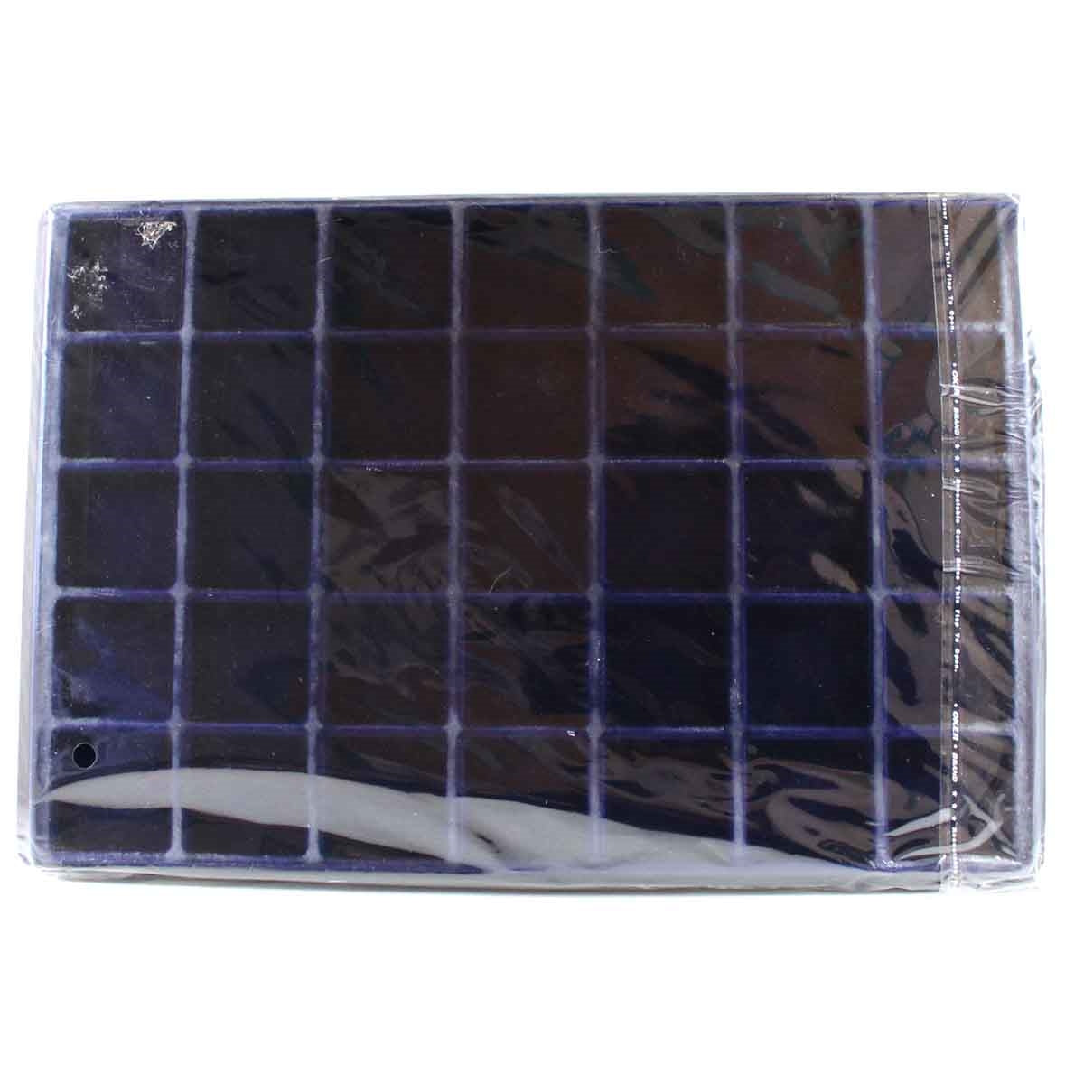 Set of 2x Coin Trays with 35 Square Spaces for Encapsulated Coins up t ...