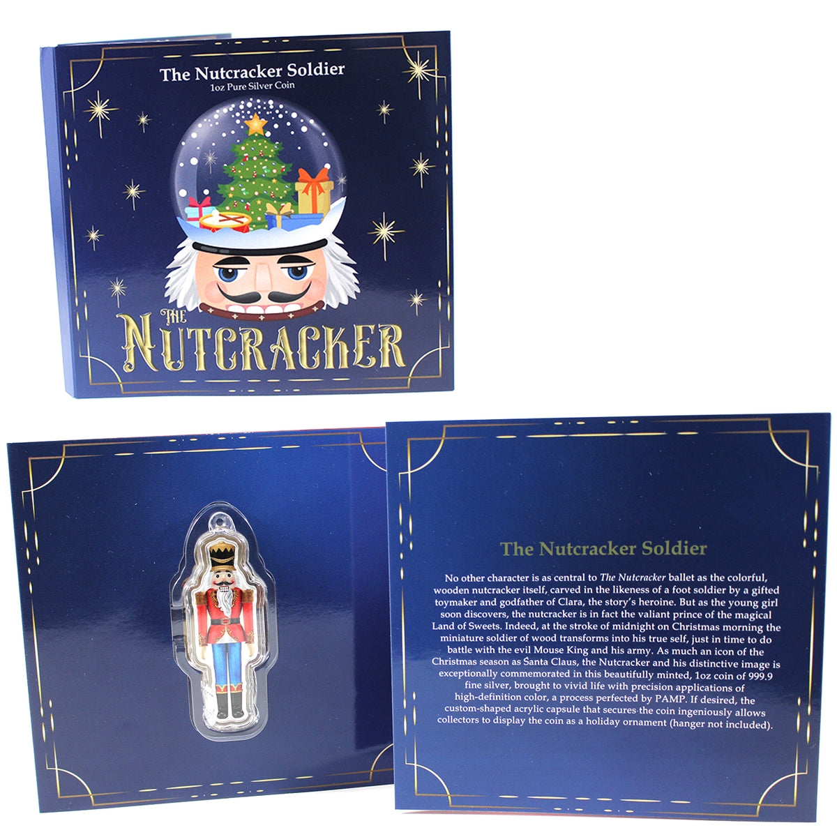 Solomon Is. 2021 $2 Nutcracker Soldier 1oz .9999 Silver (No Tax) Light ...